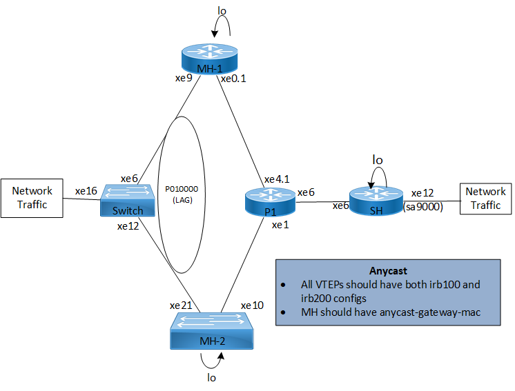 EVPN MPLS IRB Configuration